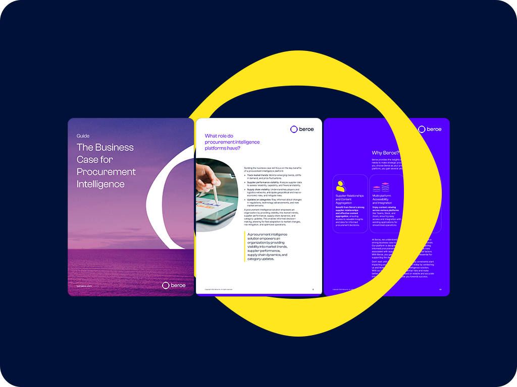 Business Case for Procurement Intelligence Guide